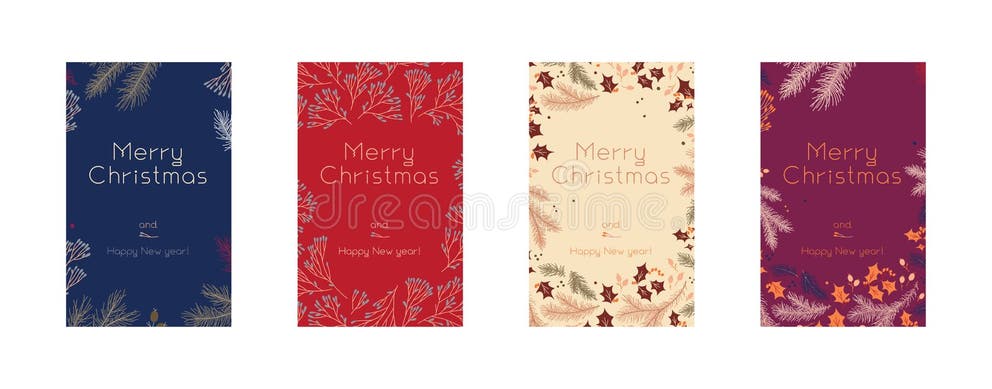 Xmas Banners. Christmas Poster Template on Calm Background. Winter Sale ...