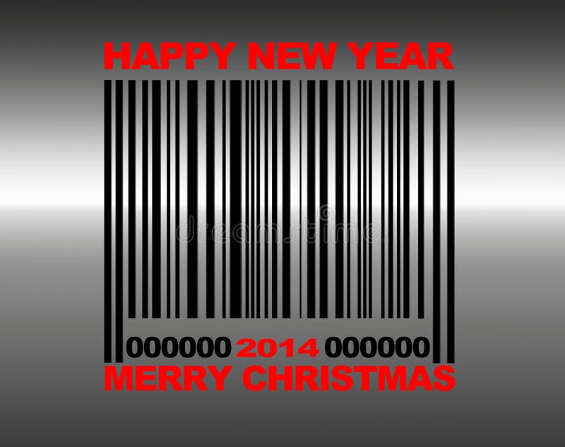 Merry Christmas barcode. stock illustration. Illustration of design ...
