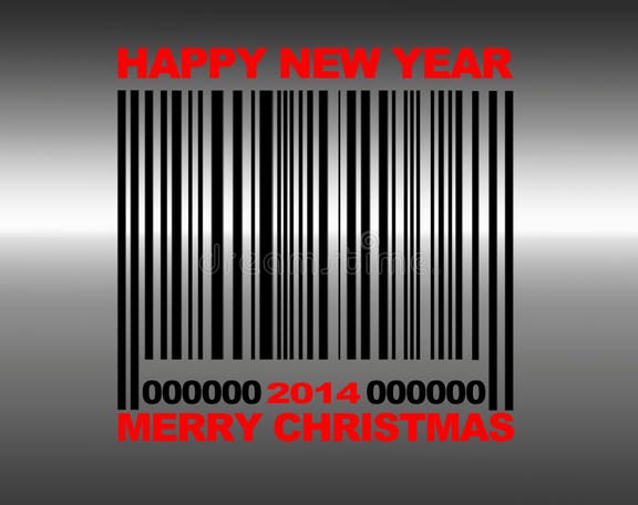 Merry Christmas barcode. stock illustration. Illustration of design ...