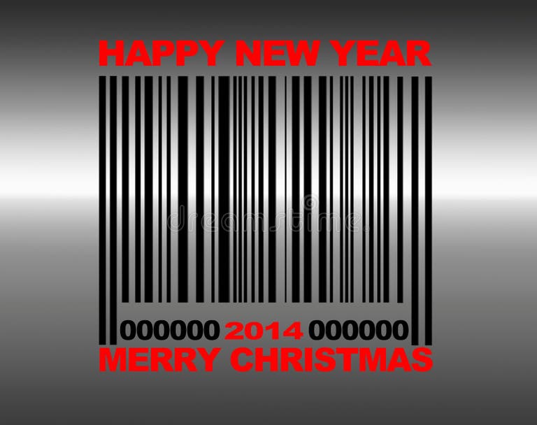 Merry Christmas barcode. stock illustration. Illustration of design ...