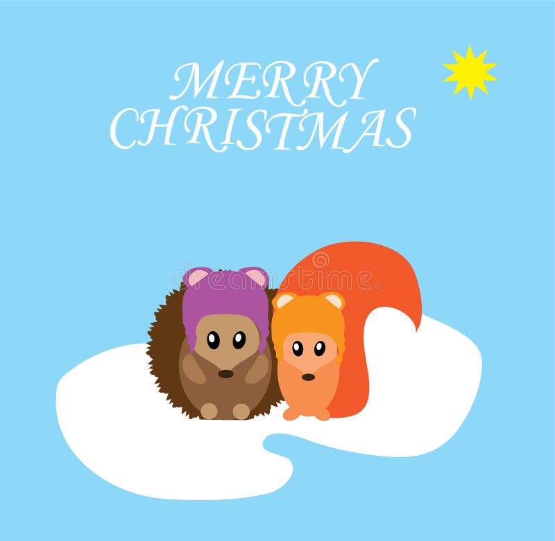Merry Christmas Card stock vector. Illustration of funny - 100010409