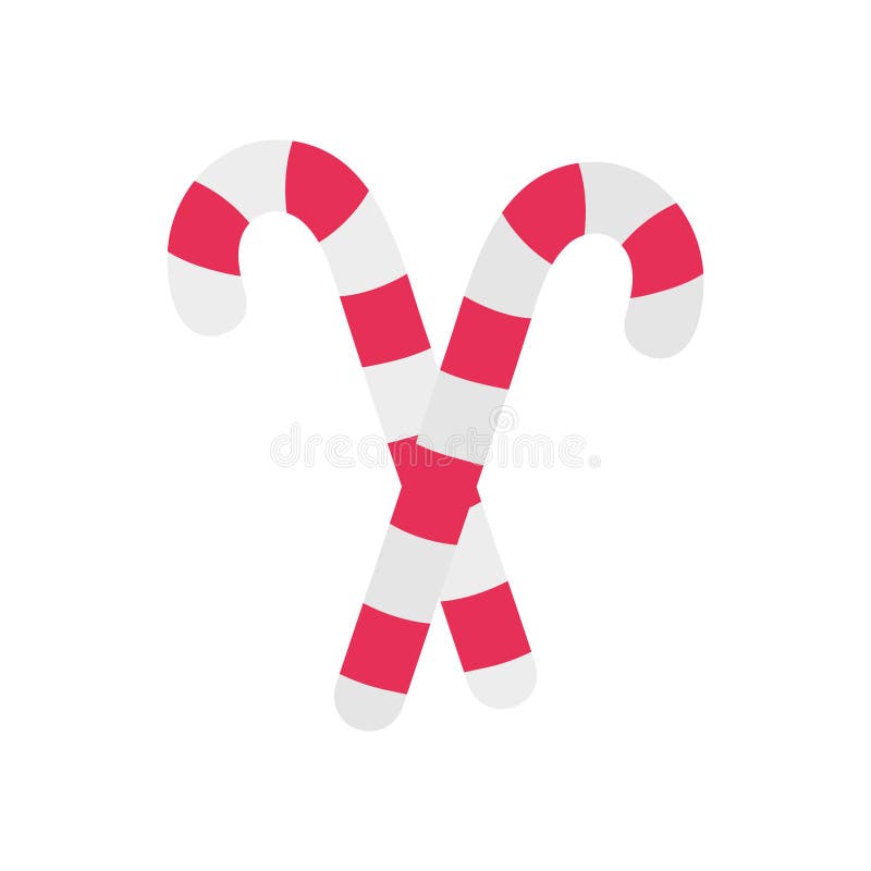 Merry Christmas Celebration Candies Stick Peppermint Snack Stock Vector ...