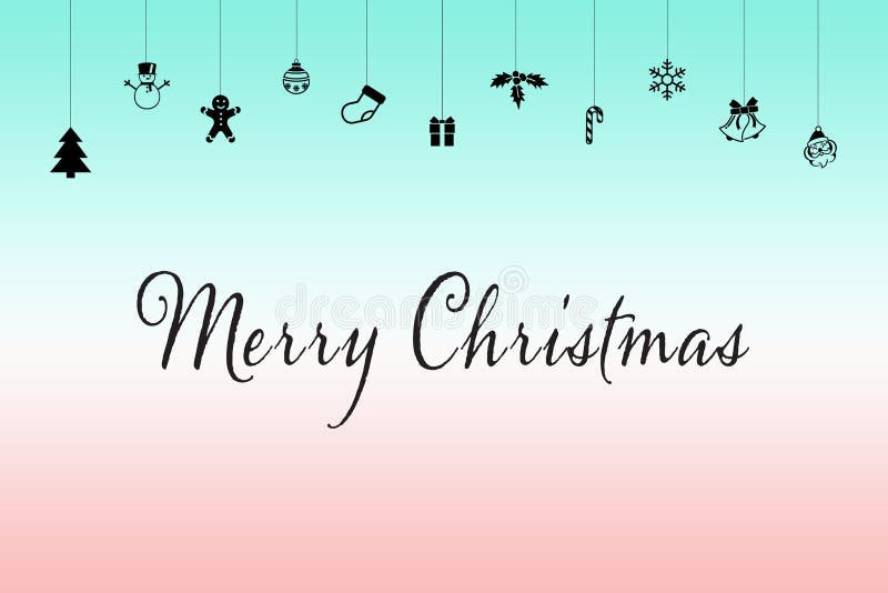 Merry Christmas Cursive Stock Illustrations – 1,413 Merry Christmas ...