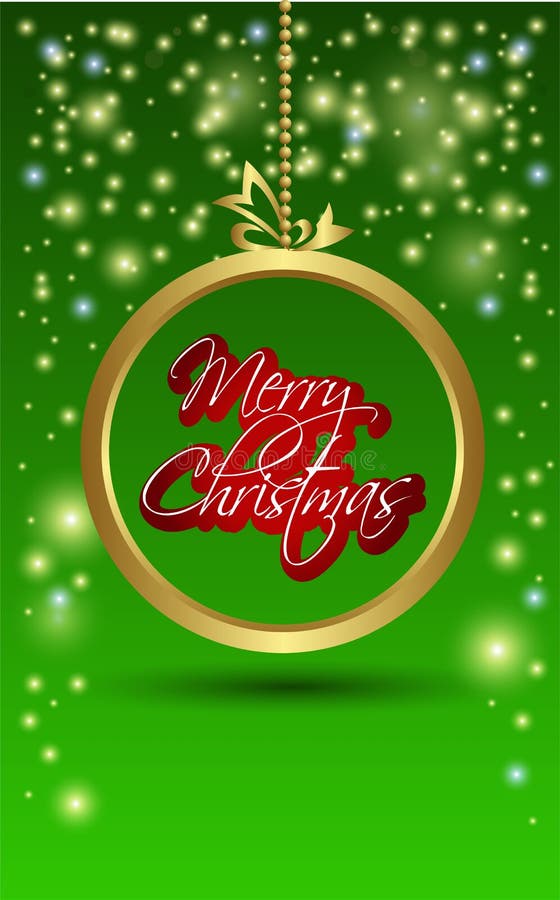 Merry christmas stock vector. Illustration of postcard - 40841799