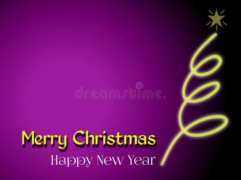 Merry Christmas Gradient Pink and Black Stock Illustration ...