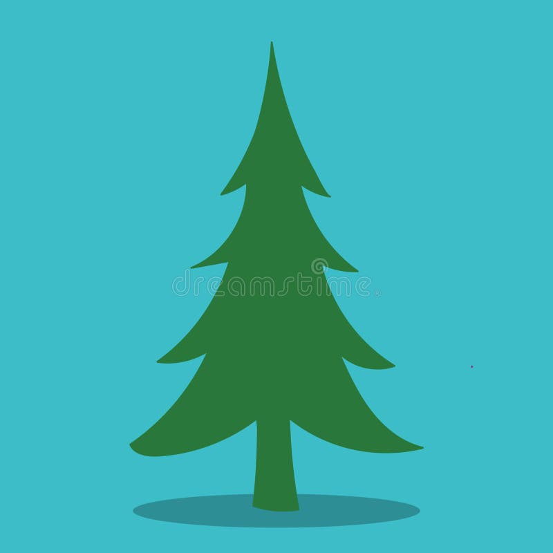 Merry Christmas Green Thin Tree 18 Stock Vector - Illustration of thin ...