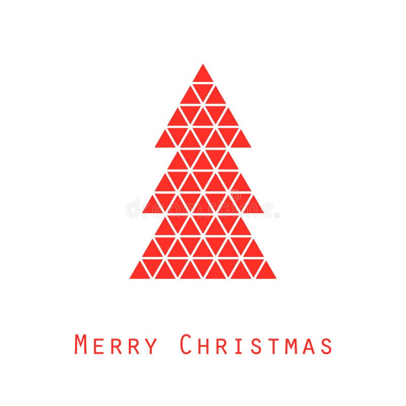 Merry Christmas Greeting Card Stock Vector - Illustration of pine, blue ...