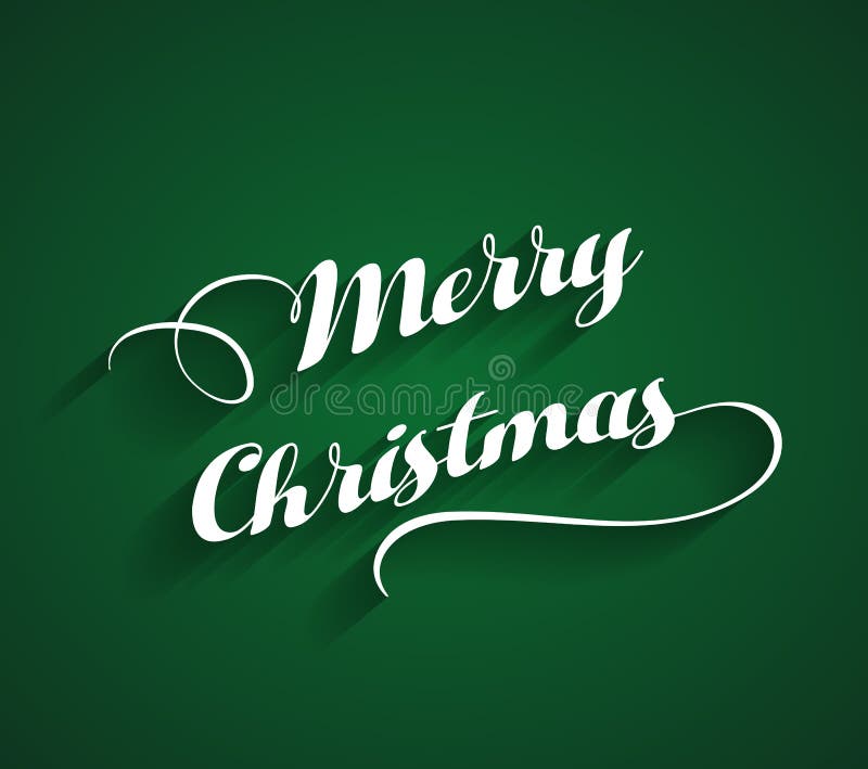 Merry Christmas Greeting Card Stock Illustration - Illustration of ...