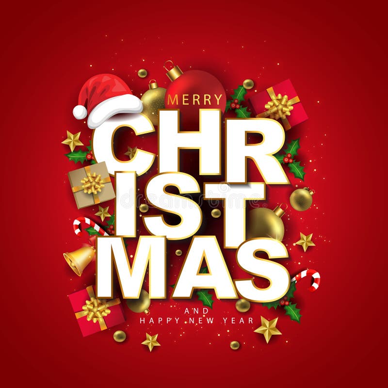 Merry Christmas Greetings, Letter Writing on Step by Step. Abstract ...