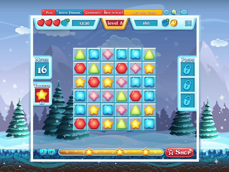 Christmas Gui Playing Field Stock Illustrations – 2 Christmas Gui ...