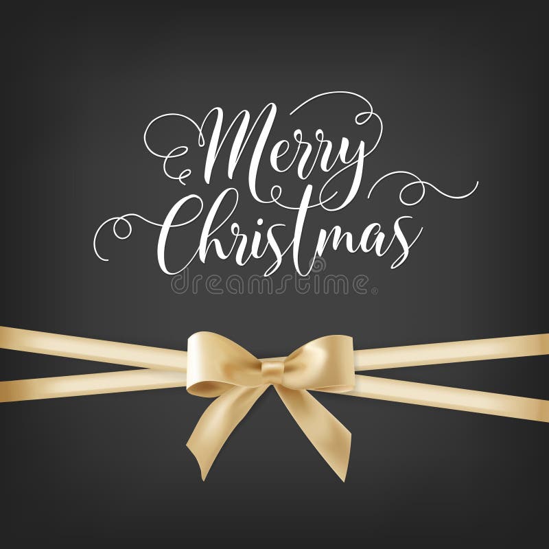 Merry Christmas Handwriting Script Lettering. Invitation Greeting ...