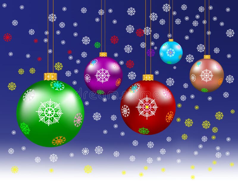 Merry Christmas and Happy New Year Decoration Stock Vector ...