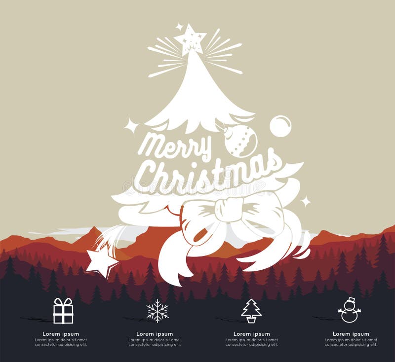 Merry Christmas Infographic.Vector Illustration. Stock Vector ...