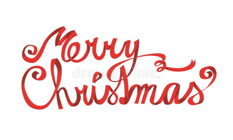 Merry Christmas lettering stock vector. Illustration of xmas - 47306223