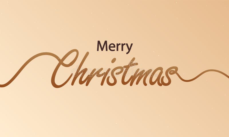 Merry Christmas Linear Typography Stock Vector - Illustration of linear ...