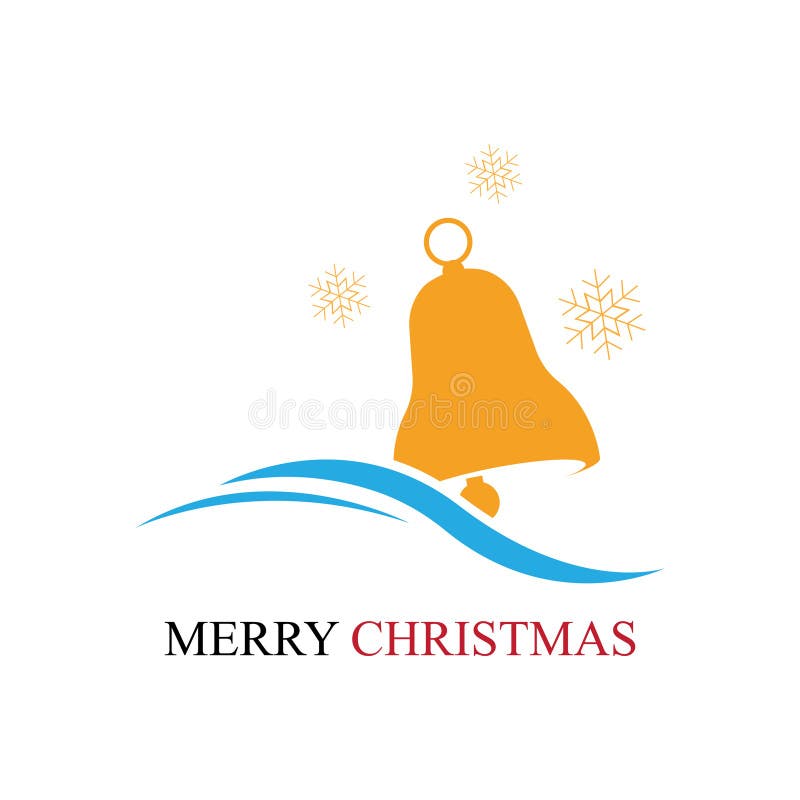 Merry Christmas Logo or Symbol Template Design Stock Vector ...