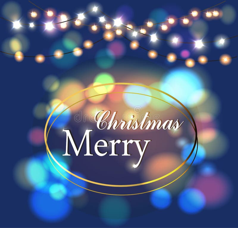 Merry Christmas magic. stock illustration. Illustration of decoration ...