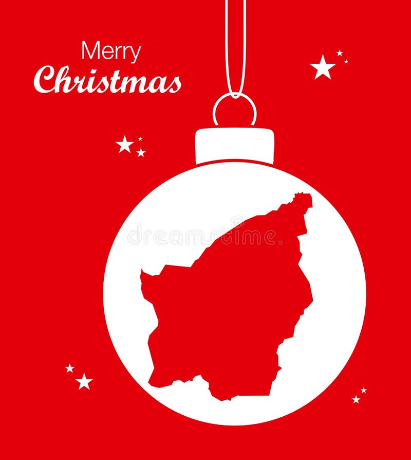 Merry Christmas Map San Marino Stock Illustration - Illustration of ...
