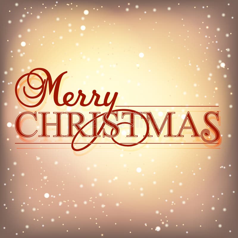 Merry Christmas Message and Background with Stock Vector - Illustration ...