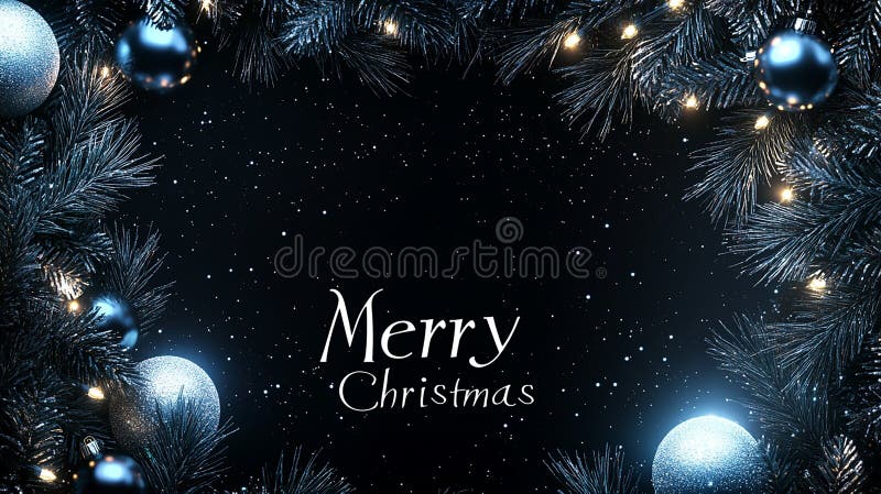 The Merry Christmas Message is in Bold White Font at the Bottom ...