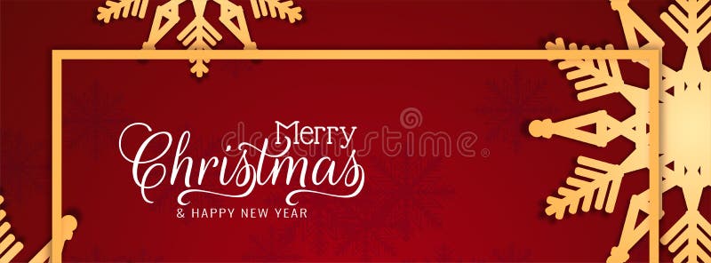 Merry Christmas Modern Banner Background Stock Vector - Illustration of ...