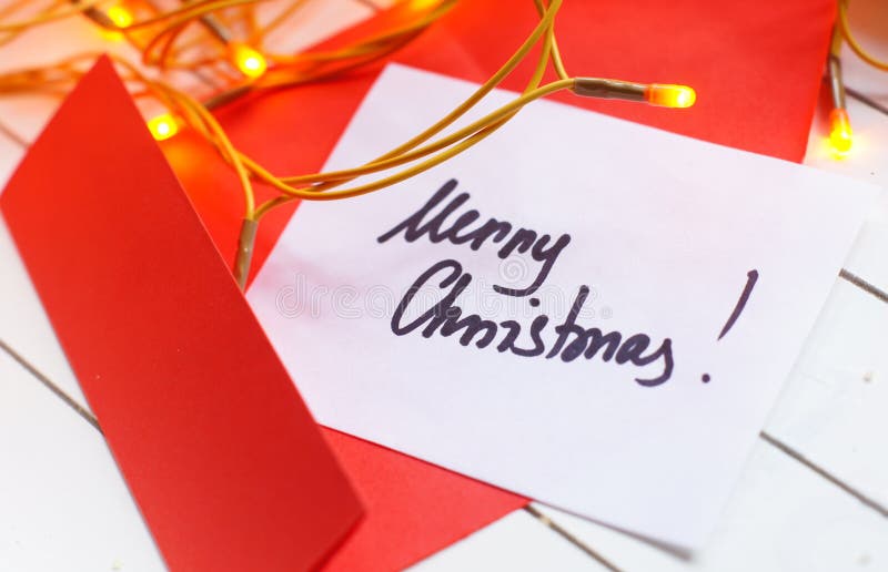 Merry Christmas note stock photo. Image of decoration - 35635344
