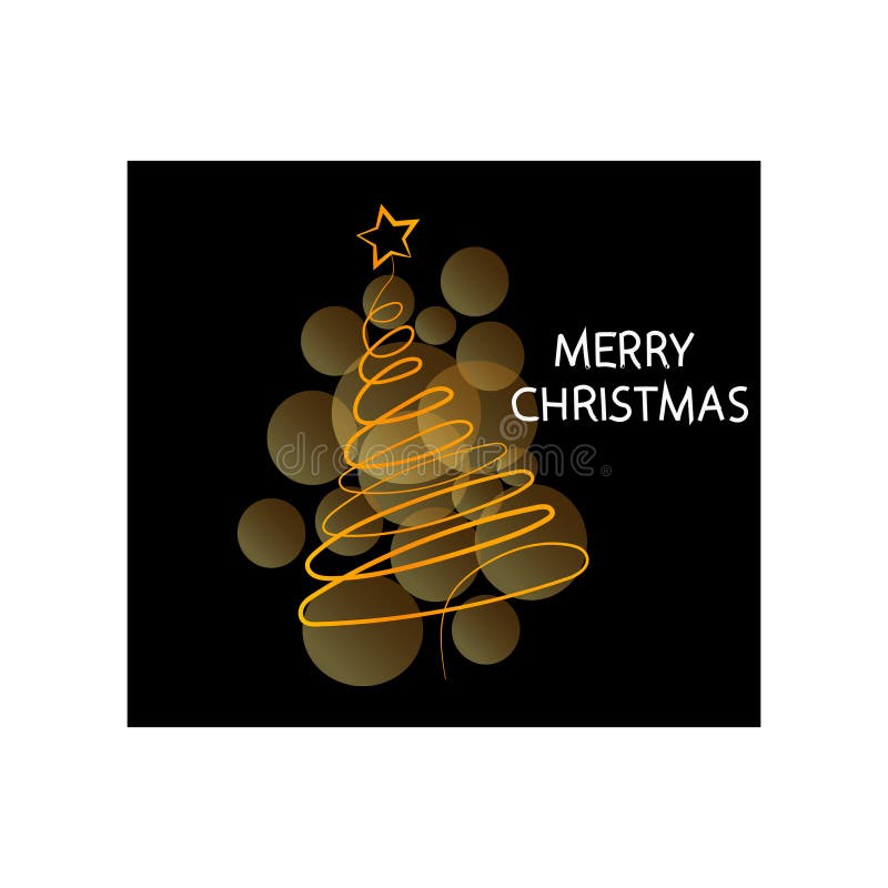 Snow Merry Christmas Pine Tree Vector Illustrationss Stock Vector - Illustration of decorations ...