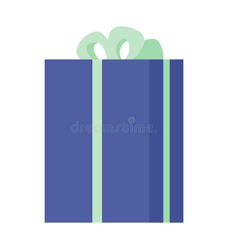 Merry Christmas Present Box 2D Cartoon Object Stock Vector ...