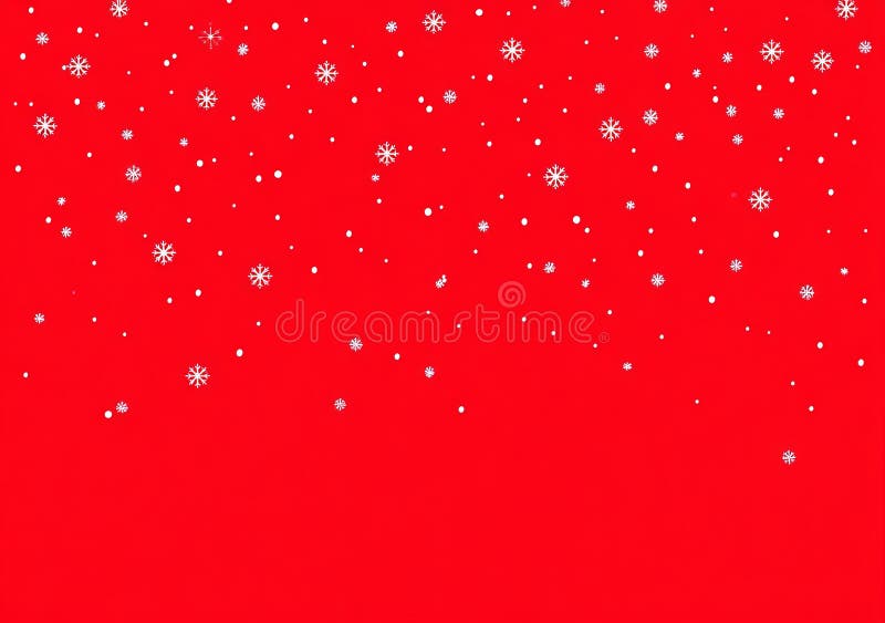 Merry Christmas Red Wrapping Paper Backdrop Featuring Snowflakes Stock ...