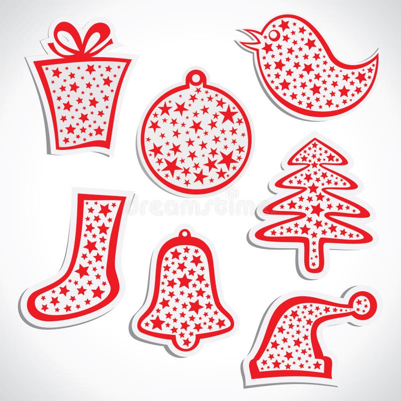 Merry christmas symbols stock vector. Illustration of icon - 27761745
