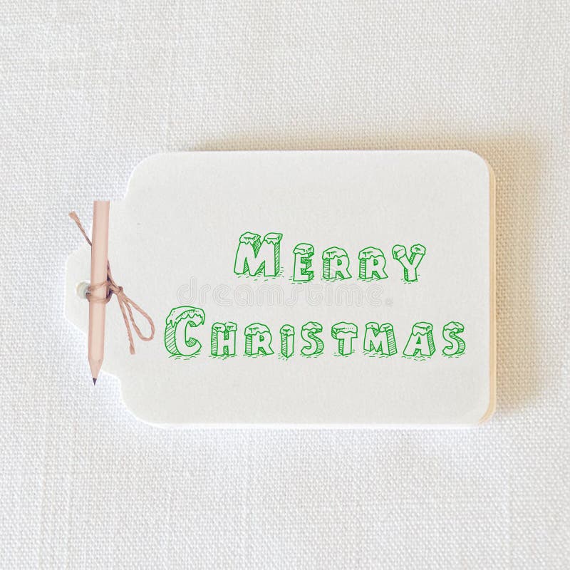 Merry Christmas tag stock photo. Image of frame, card - 96830610