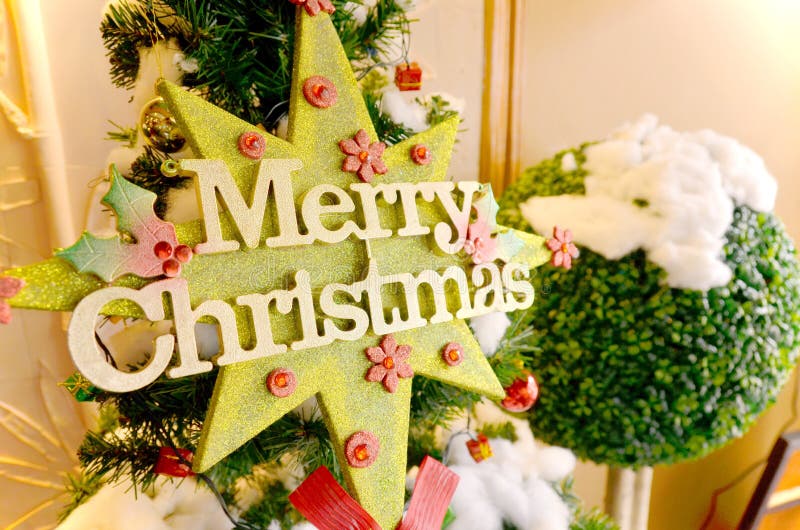 Merry Christmas stock image. Image of snow, merry, tree - 35983071