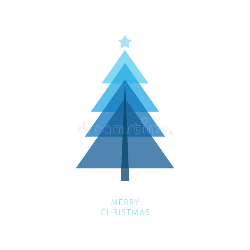 Merry Christmas tree stock vector. Illustration of december - 81688809