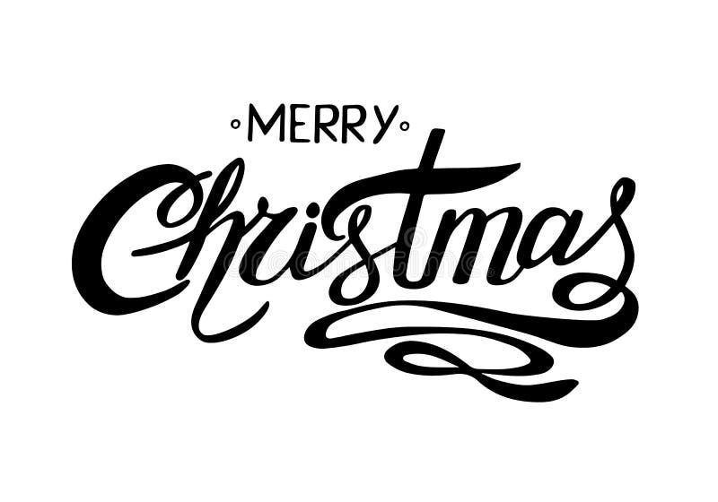 Merry Christmas Vector Lettering. Greeting Card. Vector Illustration ... Merry Christmas Vector Lettering. Greeting Card. Vector Illustration ...