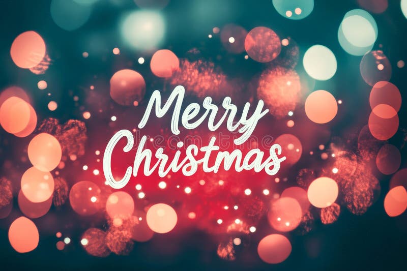 "Merry Christmas" Written in Elegant White Script Stock Illustration ...