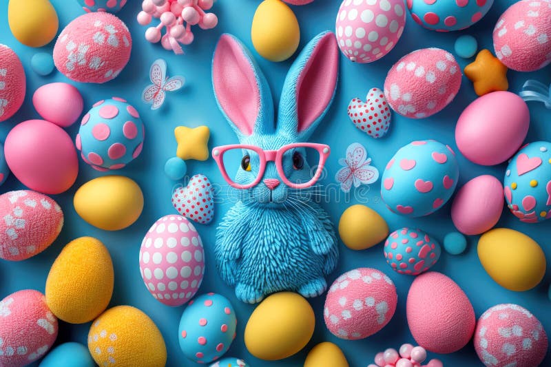 Merry Easter Card. Bright and Cheerful Congratulations Stock Image ...