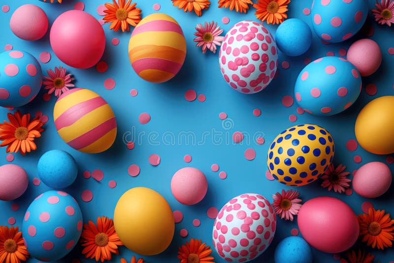 Merry Easter Card. Bright and Cheerful Congratulations Stock Image ...
