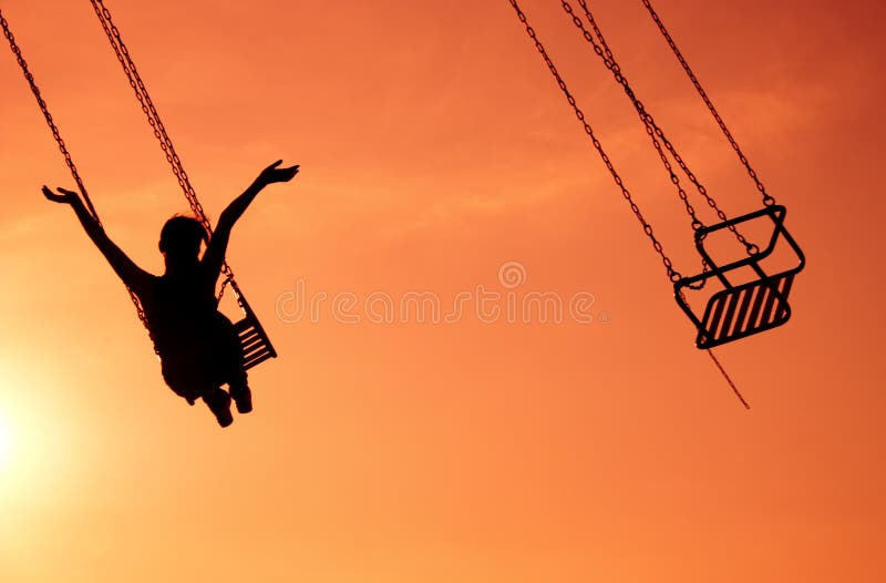 Merry-go-around stock photo. Image of roundabout, sunrise - 13300662