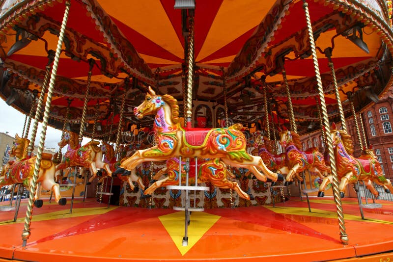 Merry-go-round stock photo. Image of ride, children, child - 36990726