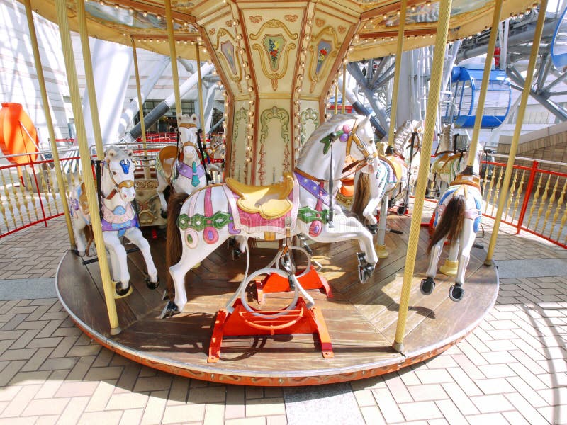 Merry-go-round stock photo. Image of kids, exciting, gallup - 13509496