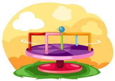 Playground Merry Go Round Stock Illustrations – 566 Playground Merry Go ...