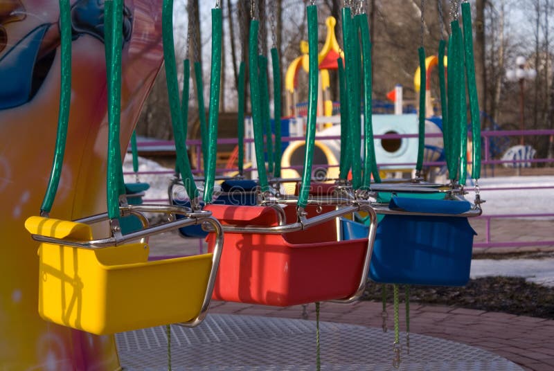 Merry-go-round stock photo. Image of activity, park, happy - 4748546