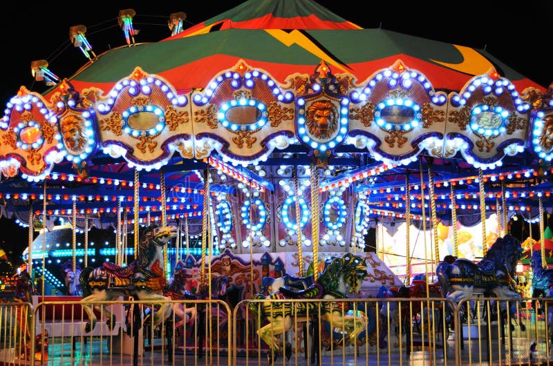 Merry-go-round stock photo. Image of family, color, horses - 83117764