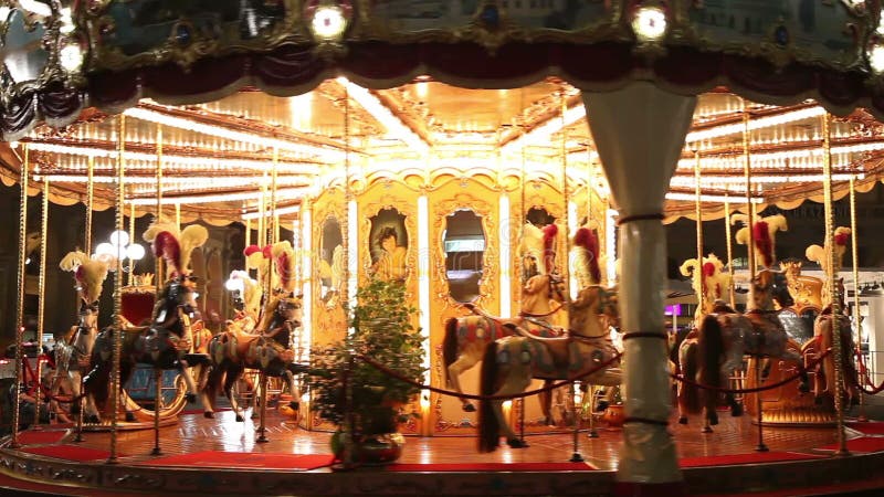 Merry Go Round Flashing Lights Circus Out of Focus Blur for Text Copy ...