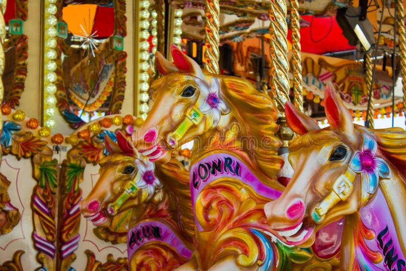 Merry Go Round stock photo. Image of fair, horse, horses - 40165286