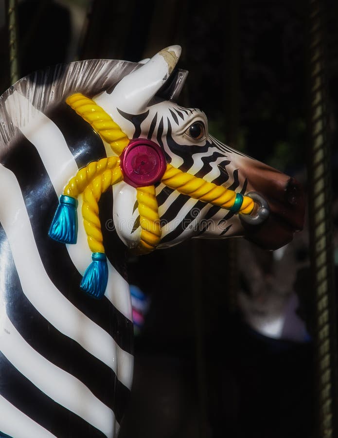Merry Go Round Zebra stock image. Image of anderson, color - 62476273