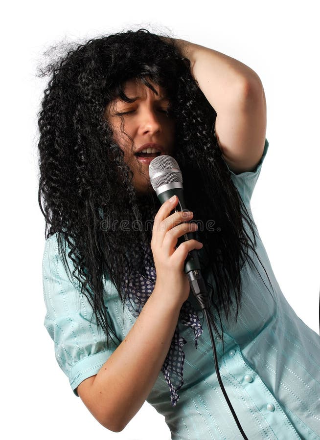 Lyric singer stock photo. Image of beauty, mouth, isolated - 11832536