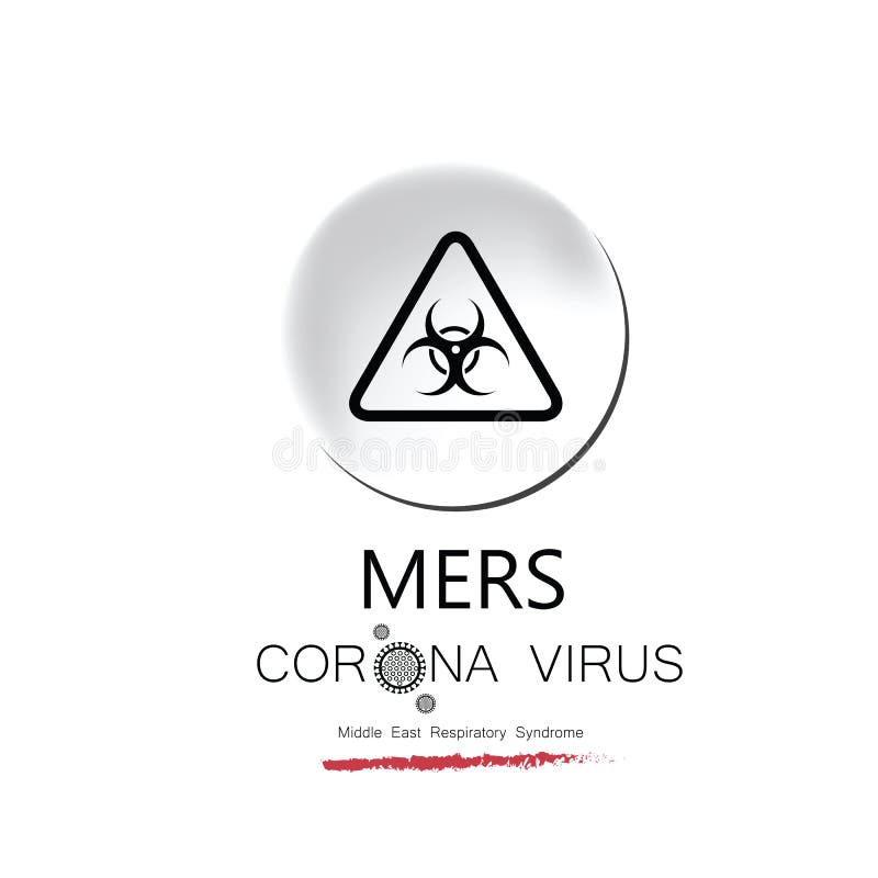 MERS-COV, Mers Corona Symbol. Respiratory Syndrome Coronavirus Vector ...