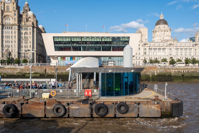 The Mersey Ferries Terminal in Liverpool Editorial Photo - Image of ...