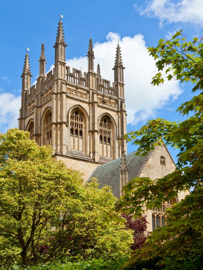 Merton College Chapel Tower Stock Photo - Image of english, traditional ...